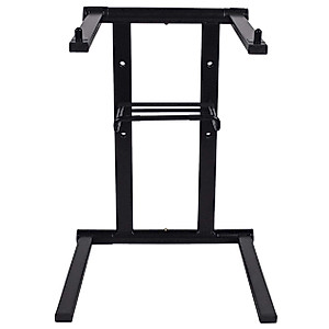 Rockville RLS2400 Lightweight Folding DJ Laptop Stand w/Extra Shelf & Travel Bag