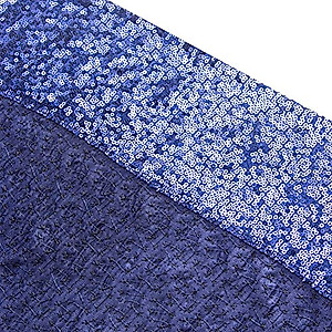 SquarePie Sequin Backdrop Opaque Non-Transparent Satin Photo Booth Photography Background Selfie Wall Video Live Sparkly Curtain for Wedding Patry 10FT x 10FT Navy Blue