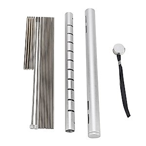 Portable Stainless Steel Folding BBQ Tube Outdoor Grill for Compact Camping and Backpacking - Perfect for Home Cookouts Too