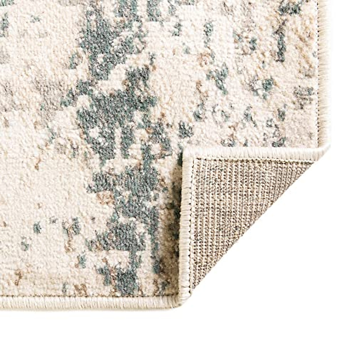 Unique Loom Tuareg Collection Vintage Distressed Traditional Area Rug, 2 ft 6 in x 10 ft, Beige/Green