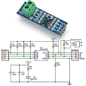 ANMBEST 10PCS MAX485 RS485 Transceiver Module TTL UART Serial to RS-485 Module for Arduino Raspberry Pi Industrial-Control