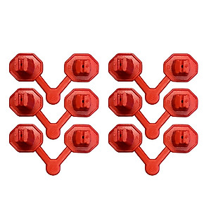 Kraken Bond Spray Polyurethane Foam Gun Nozzles - Precision for Vertical and Ceiling Foam Applications - 6 Pack, Red