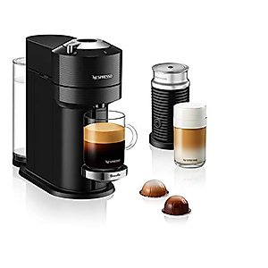 Nespresso Vertuo Next Premium Coffee and Espresso Machine by Breville with Milk Frother, Black, Small
