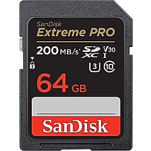 SanDisk 64GB SDXC Extreme Pro Memory Card Works with Sony Alpha a7 III, a7 II, a7, a7s, a7s II Mirrorless Camera 4K V30 UHS-I (SDSDXXY-064G-GN4IN) Plus (1) Everything But Stromboli (TM) Combo Reader