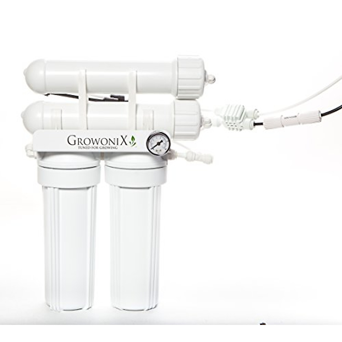 GROWONIX EX400 400 Gallon Per Day Reverse Osmosis System Ultra High Flow Rate Water Purification Filter for Hydroponics Gardening Growing Drinking H20 Coffee Point of use On Demand Purifier