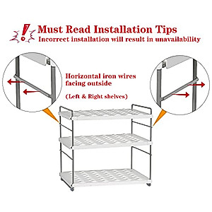Water Bottle Organizer For Cabinet, Expandable Water Bottle Holder Rack, Adjustable Tumbler Storage For Kitchen Organization, 3 Tier Cup Organizer For Sports Flask Insulated Travel Mug Fridge, White