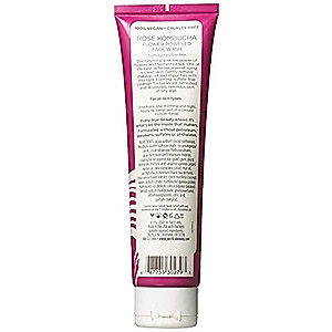 Pacifica Beauty Rose Kombucha Flower Powered Daily Face Cleanesr | For All Skin Types | Rose Tea + Antioxidants | Sulfate and Paraben Free | Vegan and Cruelty Free, 5 Fl Oz (Pack of 2)
