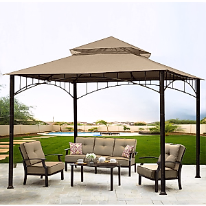 SCOCANOPY Replacement roof for Target Madaga Gazebo Model L-GZ136PST,Beige