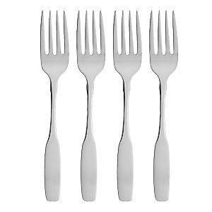 Oneida Paul Revere Fine Flatware Salad Forks, Set of 4, 18/10 Stainless Steel