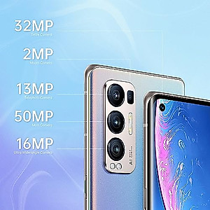 OPPO Reno5 Pro 5G Dual-SIM 256GB ROM + 12GB RAM (GSM only | No CDMA) Factory Unlocked 5G Smartphone (Silver) - International Version
