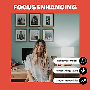 NorbFOCUS Desk Lamp LED Light Bulb. Unique Light Spectrum for Mental Performance. Supports Learning, Retention, Recall, Reading Speed. For Use as a Reading Light, Study Light, Work Light or Task Light