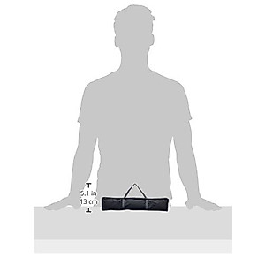 PORTAL Folding Portable, Guest Carry Bag and Side Storage Organizer, Camping Adults Away Tent Sleeping Cot Bed, Supports 300 LBS, Black