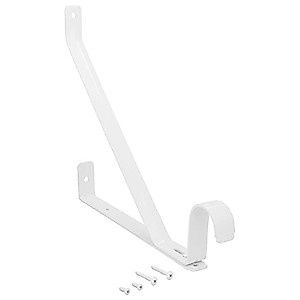 Nuk3y Heavy Duty Adjustable Shelf Rod Support Bracket (White)