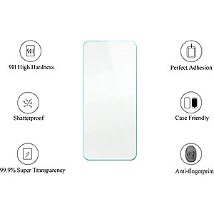 jioeuinly ANS Artia Case Compatible with ANS Artia Phone Case ACK2326 Cover [with Tempered Glass Screen Protector][Hard PC + Soft Silicone] [360 Metal Ring Support][Luminous Effect] YGL-LHD