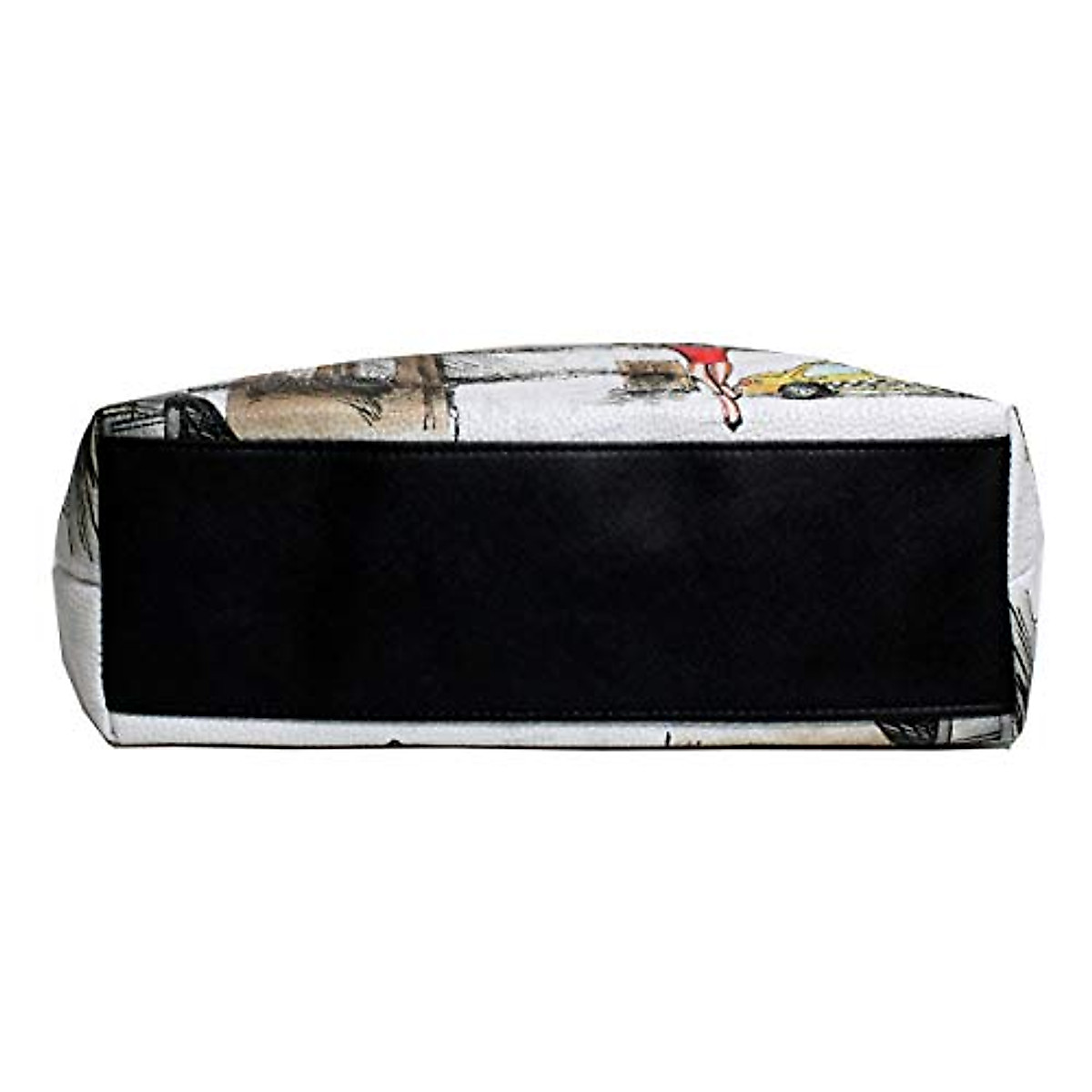 New York Souvenir Gift Statue of Liberty Large Tote Shoulder Bag (Lady-Fuchsia)