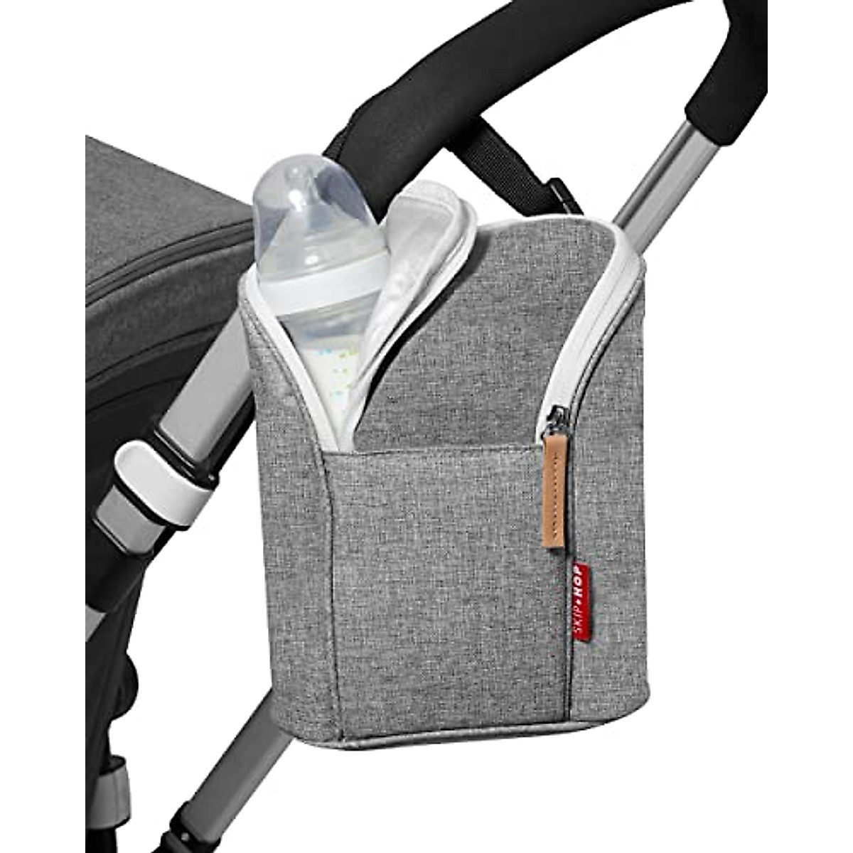 Skip Hop Baby Bottle Bag, Grab & Go, Grey Melange