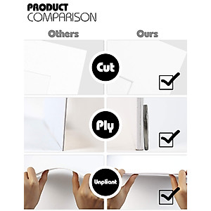 Golden State Art, Pack of 25 White Slip-in Photo Mat with Backing Board Pre-Adhesived, Includes 25 Clear Storage Bags, Cardboard Mounting Frame (8x10 for 5x7 Photos)