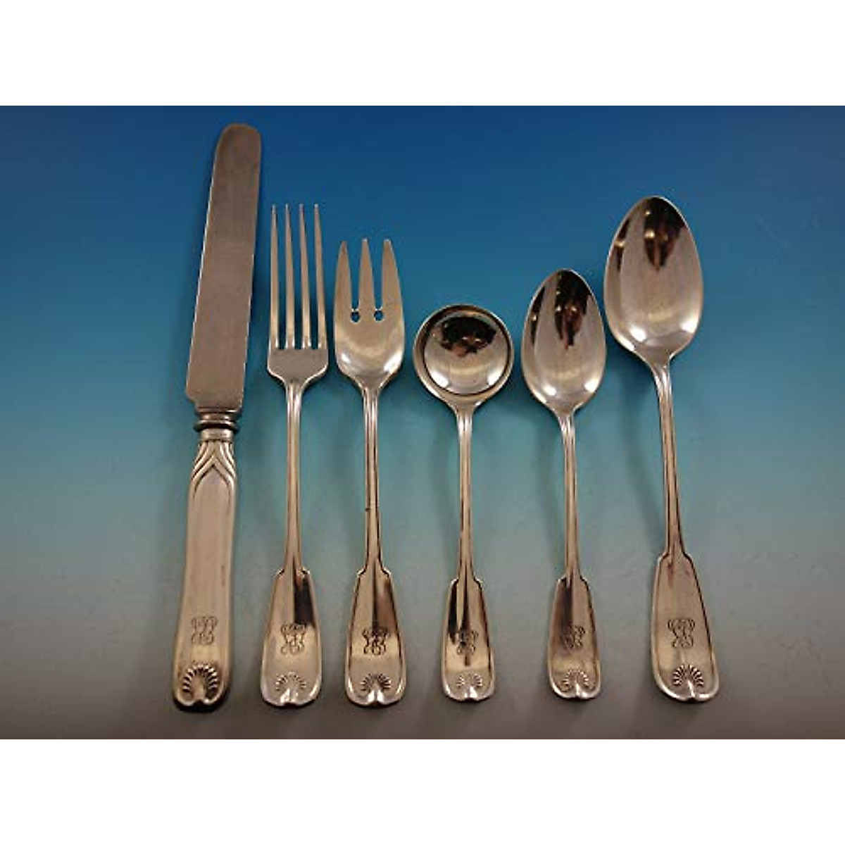 Palm by Tiffany & Co Sterling Silver Flatware Service for 8 Set 51 pieces