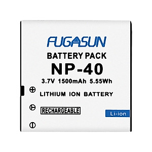 2 pcs 1500 mAh NP-40 Battery with LCD Single NP-40 NP40 Battery Charger for Casio NP-40, Exilim EX-Z600, Z700, Z750, Z1000, Z1050, Z1080