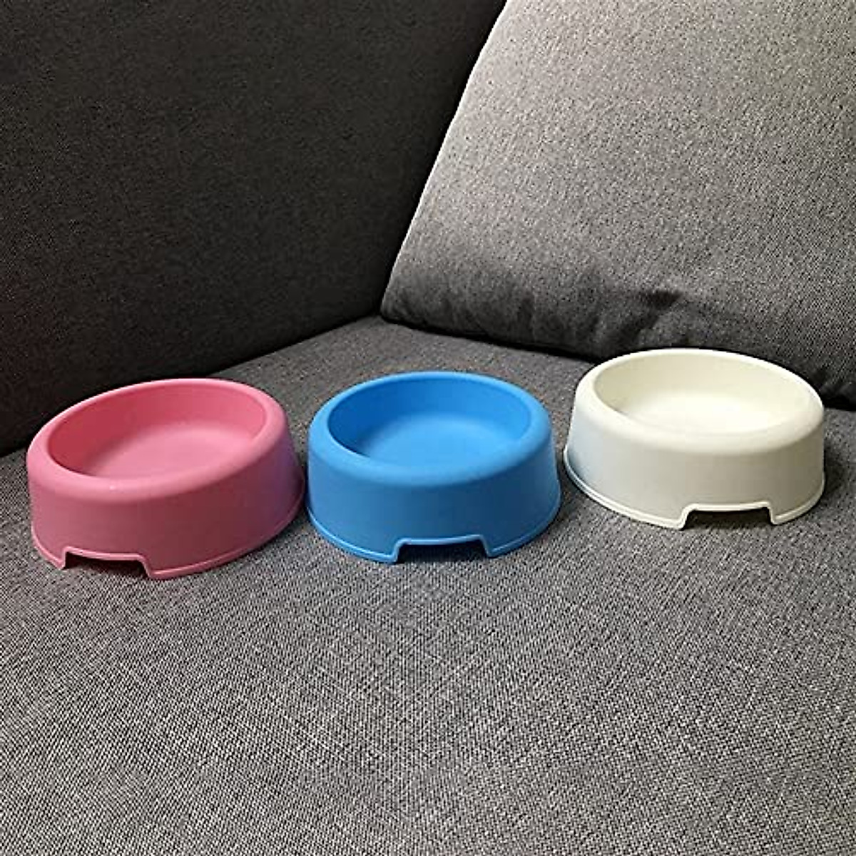 FUUIE Bowls for Food and Water Non-Slip Pet Dog Cat Bowl Pet Resin Round Bowl, Used for Cats and Dogs Pet Feeding Cat Water Bowl for Cats Pet Cat Feeding Products (Color : Blue)