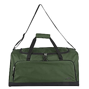 Lightweight Canvas Duffle Bags for Men & Women For Traveling, the Gym, and as Sports Equipment Bag/Organizer (Green)