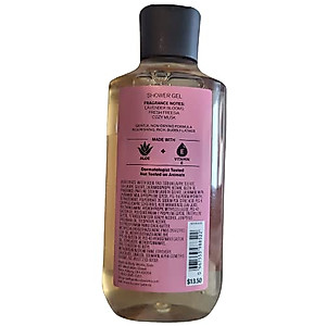 Bath and Body Works Gift Set Bundle with Shower Gel Soap and Loofah Sponge Pouf - (Cozy Evening)