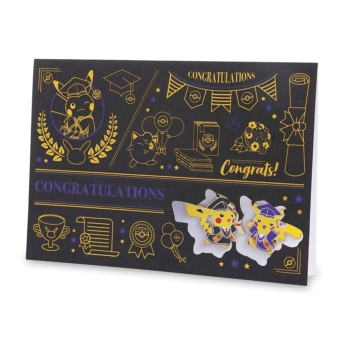 Pokémon Center: Graduation Pikachu 2023 Pokémon Pins & Greeting Card
