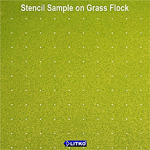 LITKO 1-inch Square Stencil, Square Dot Pattern