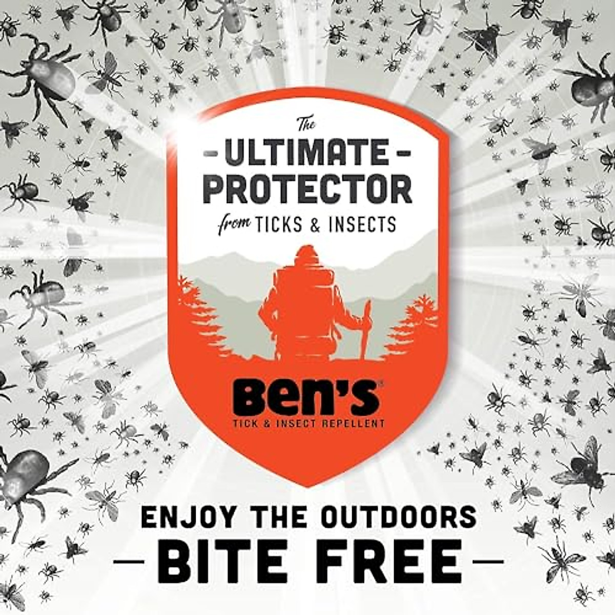 BENS InvisiNet Bug Jacket & Mitts - Durable & Comfortable Insect Protection for Outdoor Activities - Fine Mesh Bug Net with High-Visibility - L/XL
