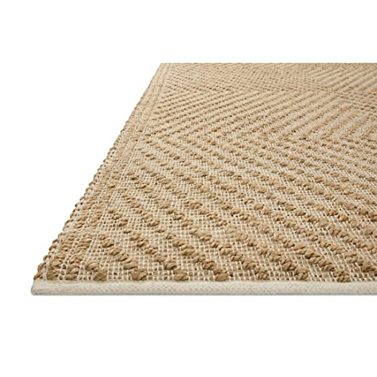 Loloi Angela Rose x Colton Collection CON-04 Natural/Ivory, Contemporary 9'-0" x 12'-0" Area Rug