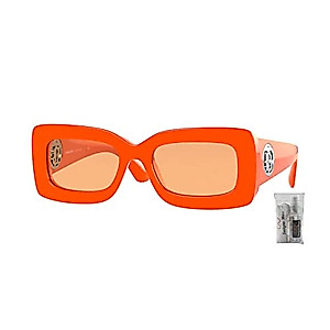 BURBERRY Astrid BE4343 393874 52MM Orange/Dark Orange Rectangle Sunglasses For Women + BUNDLE With Designer iWear Complimentary Eyewear Kit
