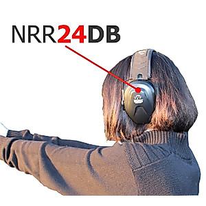 Walker's Razor Youth and Women Compact Passive Muff NRR 24DB Blue