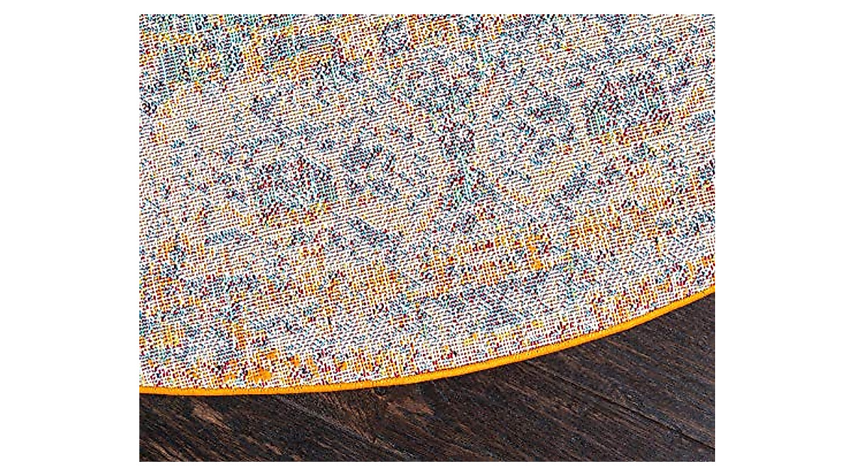 Unique Loom Rosso Traditional Area Rug - 8 ft x 8 ft