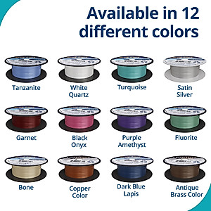 Soft Flex Wire 49-Strand .019" Diameter 30ft/Pkg-Satin Silver