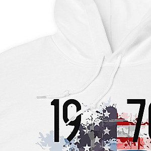 JG Infinite 1970 Torino GT Fastback Muscle Car Unisex Hoodie White