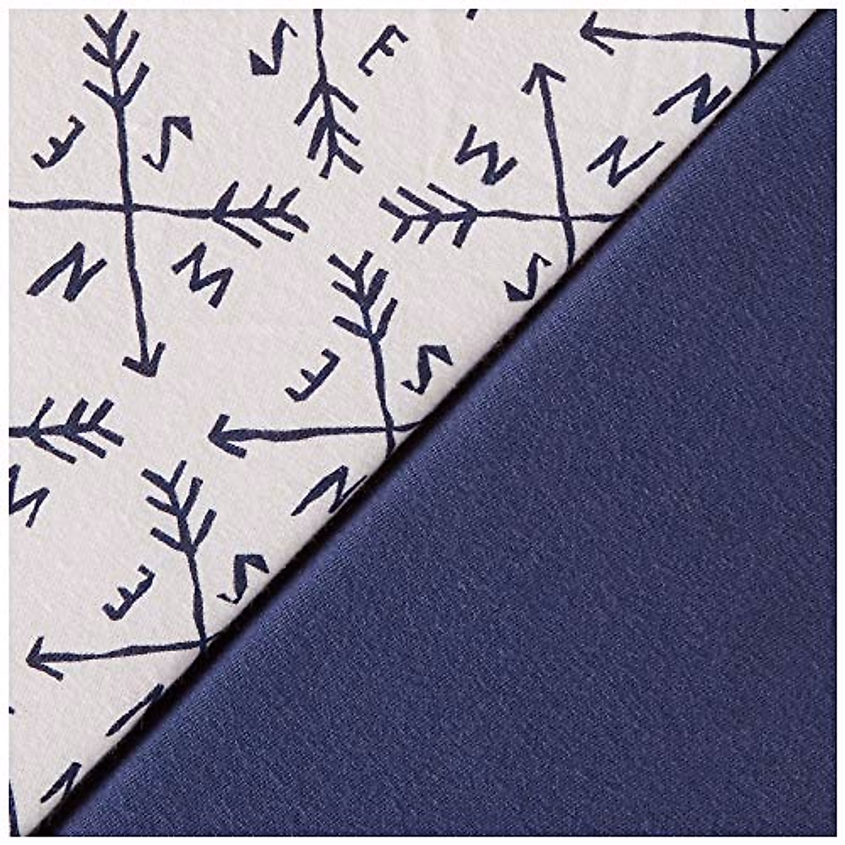 HonestBaby unisex baby 2-Pack Organic Cotton Fitted Crib Sheets Wearable Blanket, Compass, One Size US