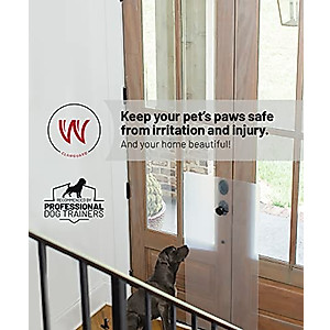 Heavy Duty CLAWGUARD - The Ultimate Door Scratch Shield, Frame & Wall Scratch Protection Barrier for Dog and Cat Clawing, Scratching and Damaging Doors, Scratch Shield 20in x 44in