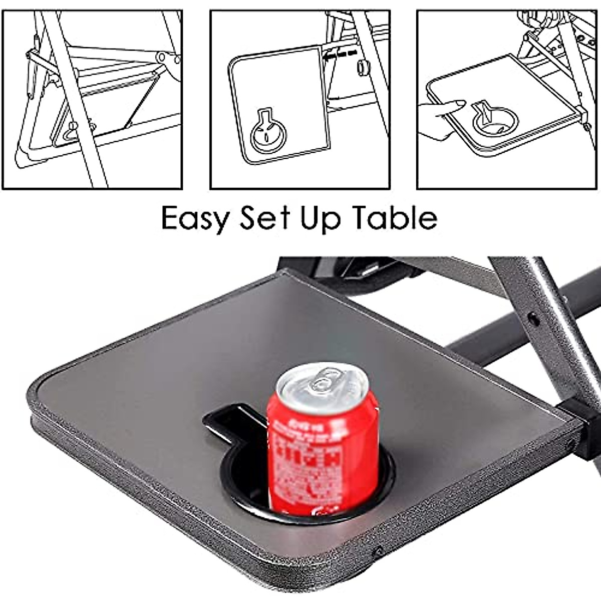 EVER ADVANCED Oversize XL Zero Gravity Recliner Padded Patio Lounger Chair with Adjustable Headrest Support 350lbs (Green)