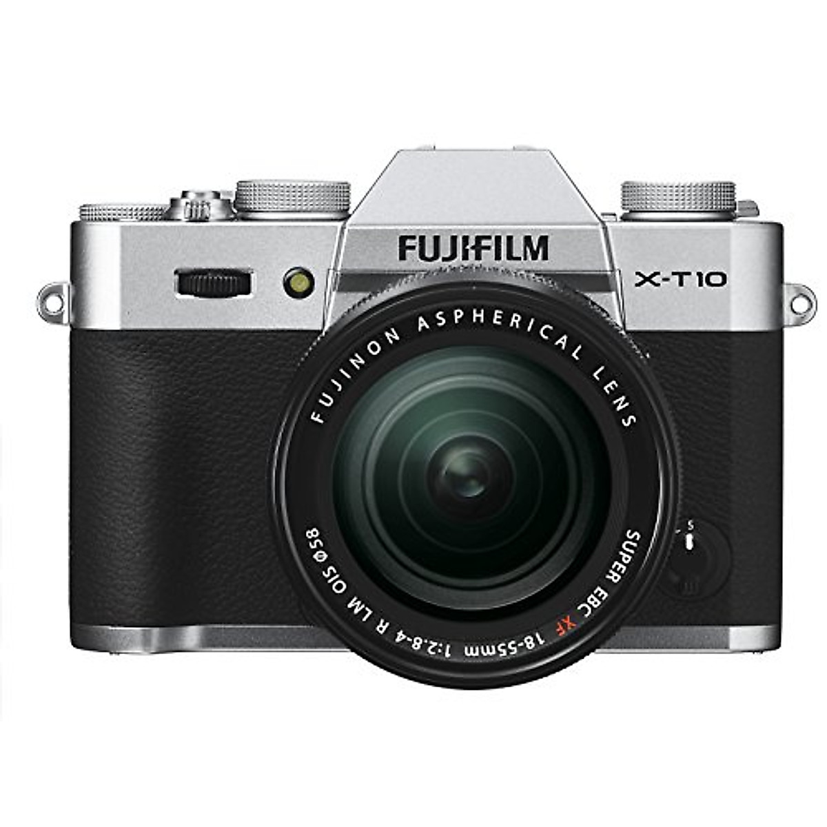 Fujifilm X-T10 Silver Mirrorless Digital Camera Kit with XF 18-55mm F2.8-4.0 R LM OIS Lens - International Version (No Warranty)