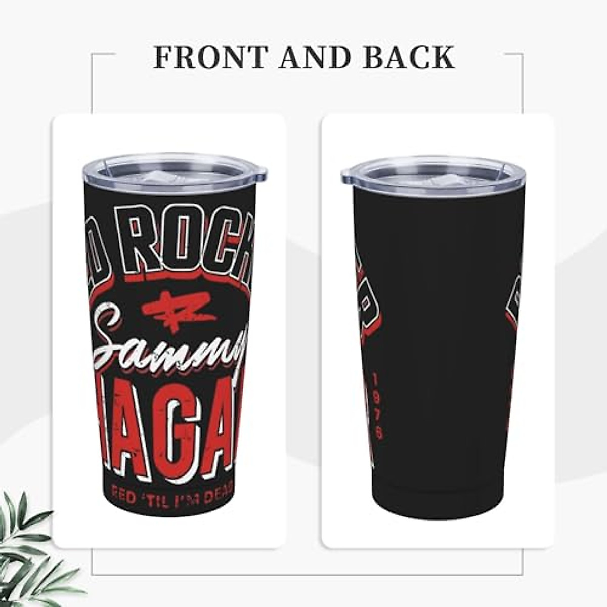 LAZHANG Sammy Music Hagar Stainless Steel Insulated Car Sippy Cup With Lid Travel Mug for Cold Hot 20 oz