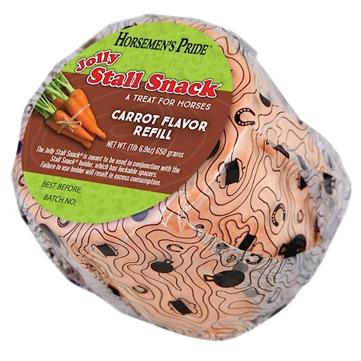 Horsemen's Pride Stall Snack Treat Holder & Refill for Horses; Apple Flavor