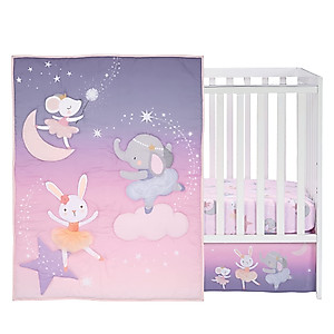 Bedtime Originals Tiny Dancer 3-Piece Ballet Baby Crib Bedding Set - Elephant