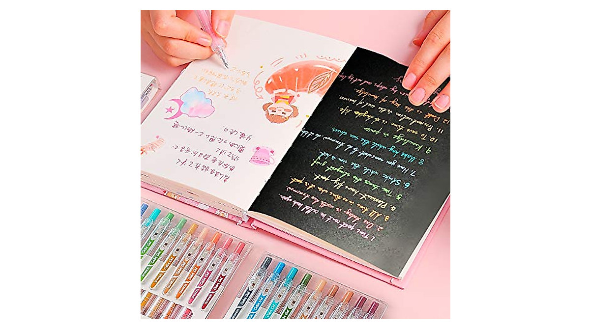 Morandi Colored Gel Ink Pens – Retractable 0.5mm, Assorted Nordic Colors