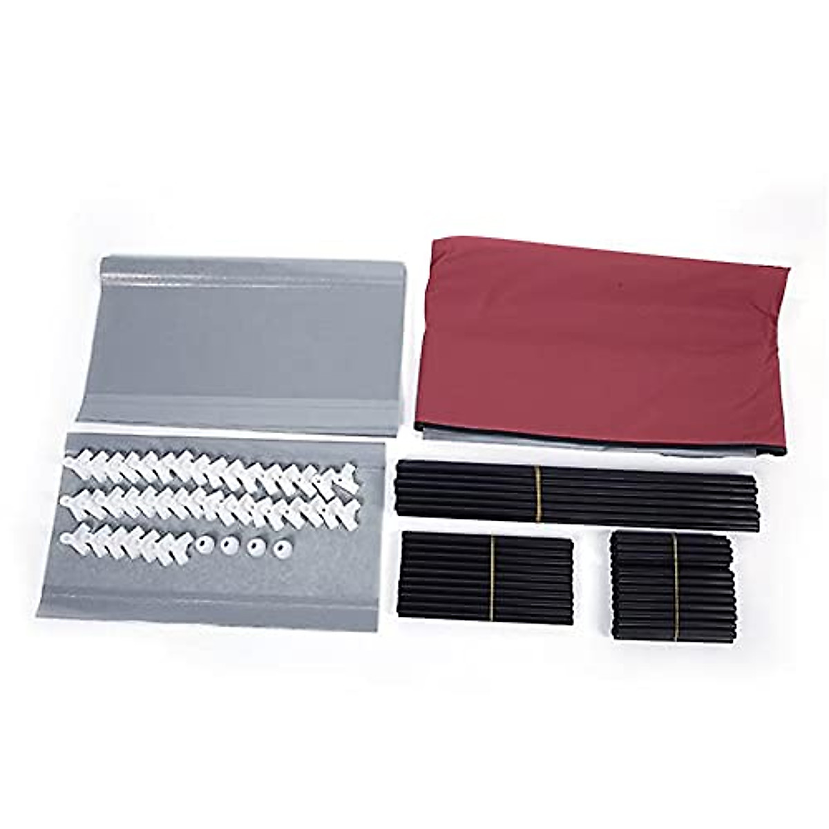 Mekek Shoe Rack Closet, 9 Tier Shoe Rack Organizer - Portable Row Shoe Rack Shelf Cabinet Tower for Closet with Nonwoven Fabric Cover (Red Wine)