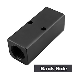 Air Manifold, 3 Way 5 Port Air Compressor Manifold, Air Hose Inline Manifold Block Splitter, Pneumatic Manifold Air Distribution Block, NPT 1/2 Inch Supply Port, NPT 1/4 Inch Output Port(BLACK)