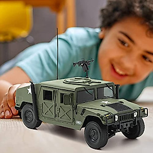 Supdex Die Cast Model Cars, 1/18 Scale Diecast Cars Metal Military Vehicles Toys, Army Toys Kids Car Friction Powered Armored Vehicle Model, Decorative Toy for Military Enthusiasts