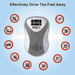 Pestnot 4Pack Ultrasonic Pest Repeller Plug-in Pest Control (2022) Upgraded Electronic Repellent Night Light with Multiple WAVELENGTHS to Target More Pests Especially Mice Rodent, and Rat