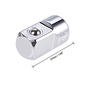 uxcell 1/4 Inch Drive (F) x 1/2 Inch (M) Socket Adapter, Female to Male