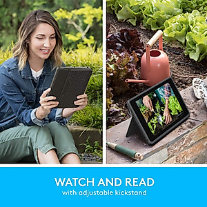 Logitech Rugged Folio - iPad (7th, 8th & 9th Generation) Protective Keyboard Case with Smart Connector, Kickstand, Durable Spill-Proof Keyboard Black 7.4 x 0.9 x 10.2(Renewed)