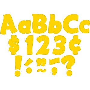 Teacher Created Resources Yellow Gold Fantastic 4" Letters Combo Pack (TCR5818)